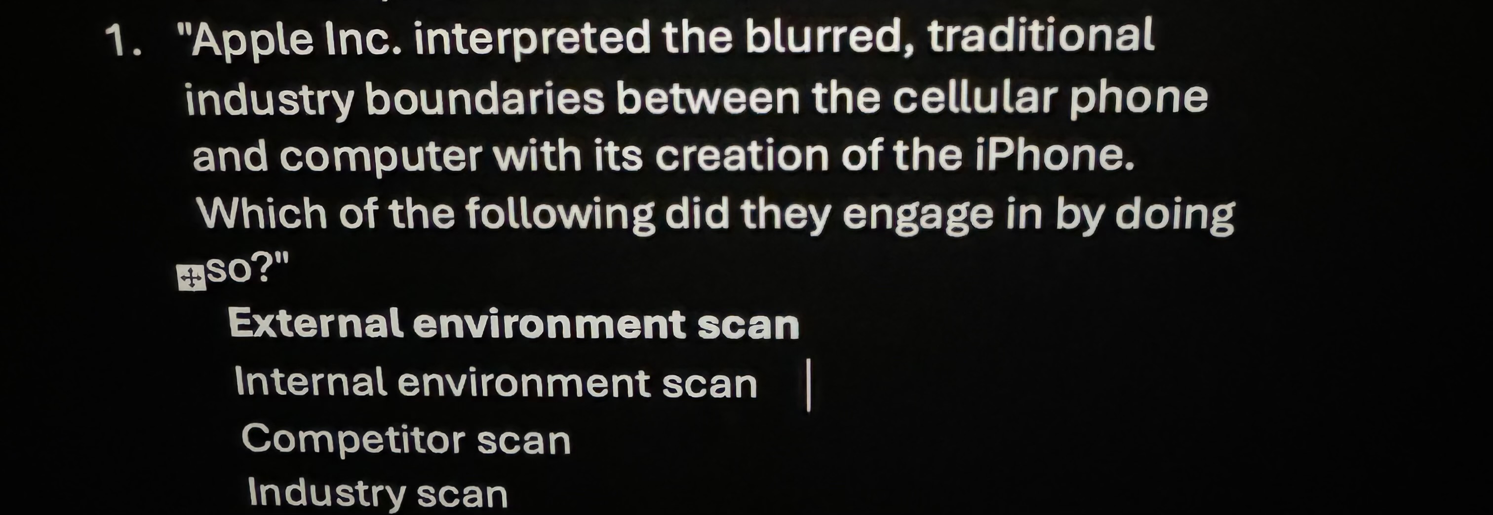 Solved "Apple Inc. interpreted the blurred, | Chegg.com