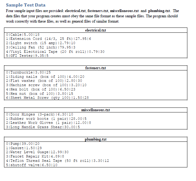 Inventory Application Program This project involves | Chegg.com