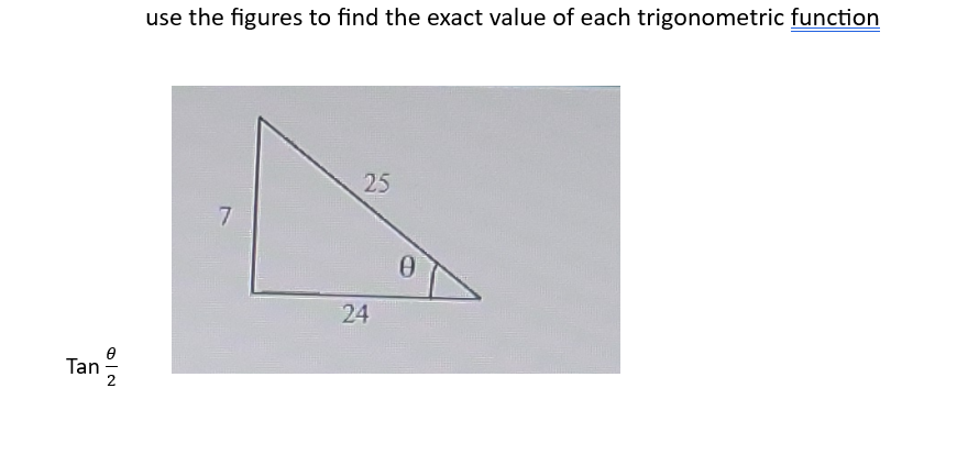 Solved use the figures to find the exact value of each | Chegg.com