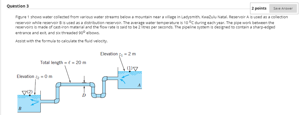 Solved Question 3 2 points Save Answer Figure 1 shows water | Chegg.com
