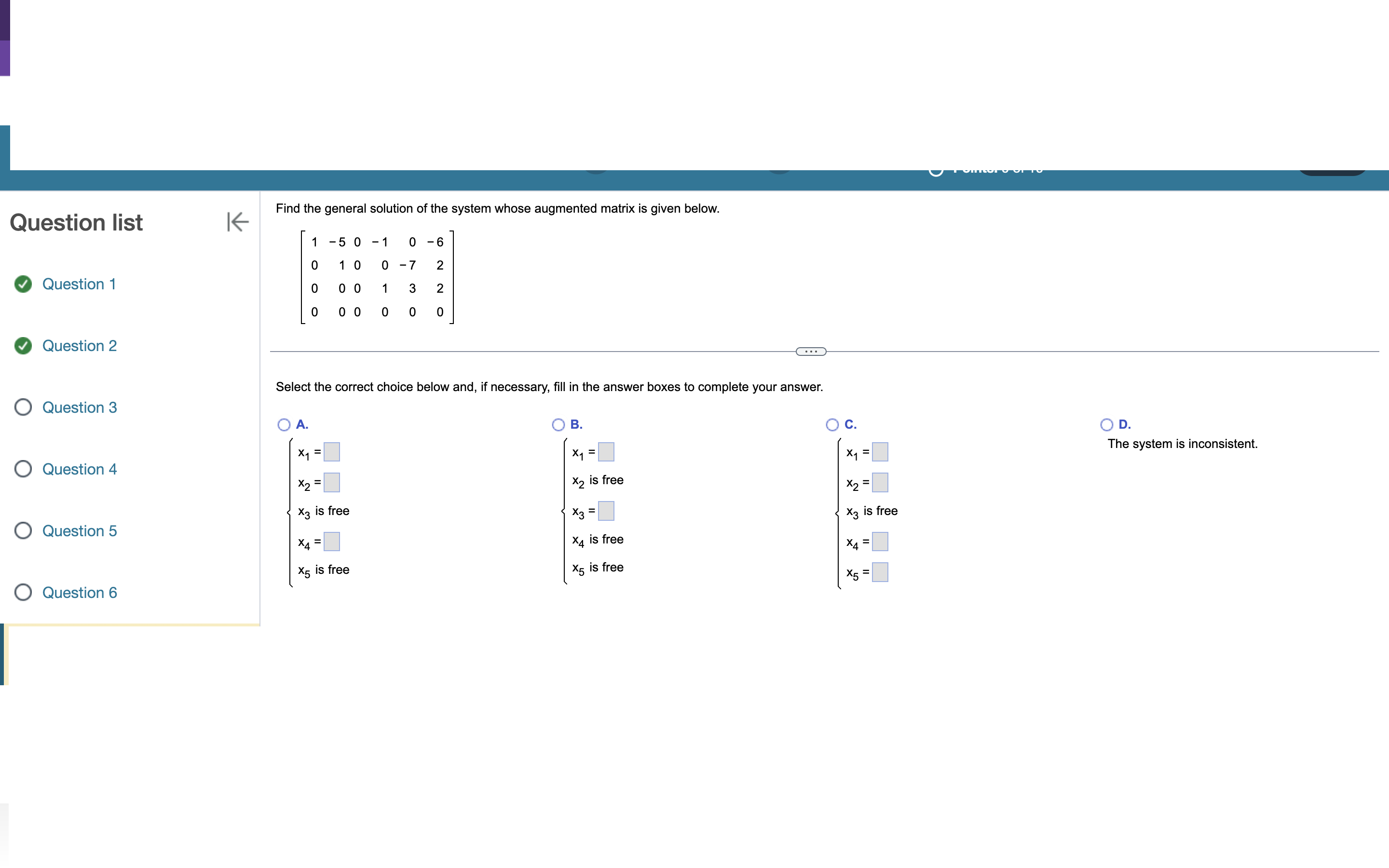 Solved Question List Question 1 Question 2 Question 3 8874