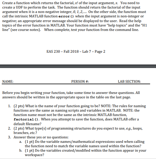 Solved Create a function which returns the factorial, x! of | Chegg.com