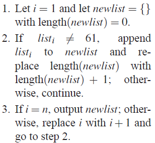 Solved Consider the following algorithm for removing all | Chegg.com