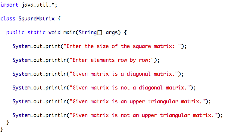 Solved Problem Statement Square Matrix 2d Array Number Rows Columns Write Program