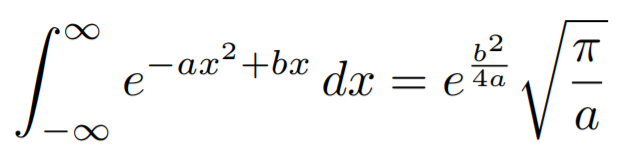 Solved Is this equality for this Gaussian integral true? If | Chegg.com