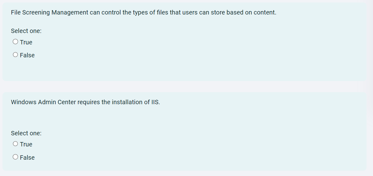 Solved File Screening Management can control the types of | Chegg.com