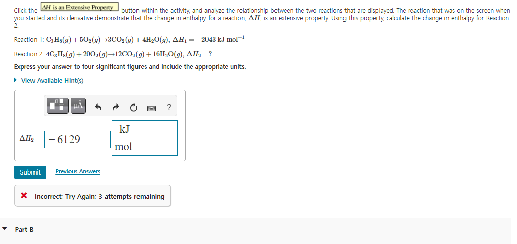 Solved Click the AH is an Extensive Property button within | Chegg.com
