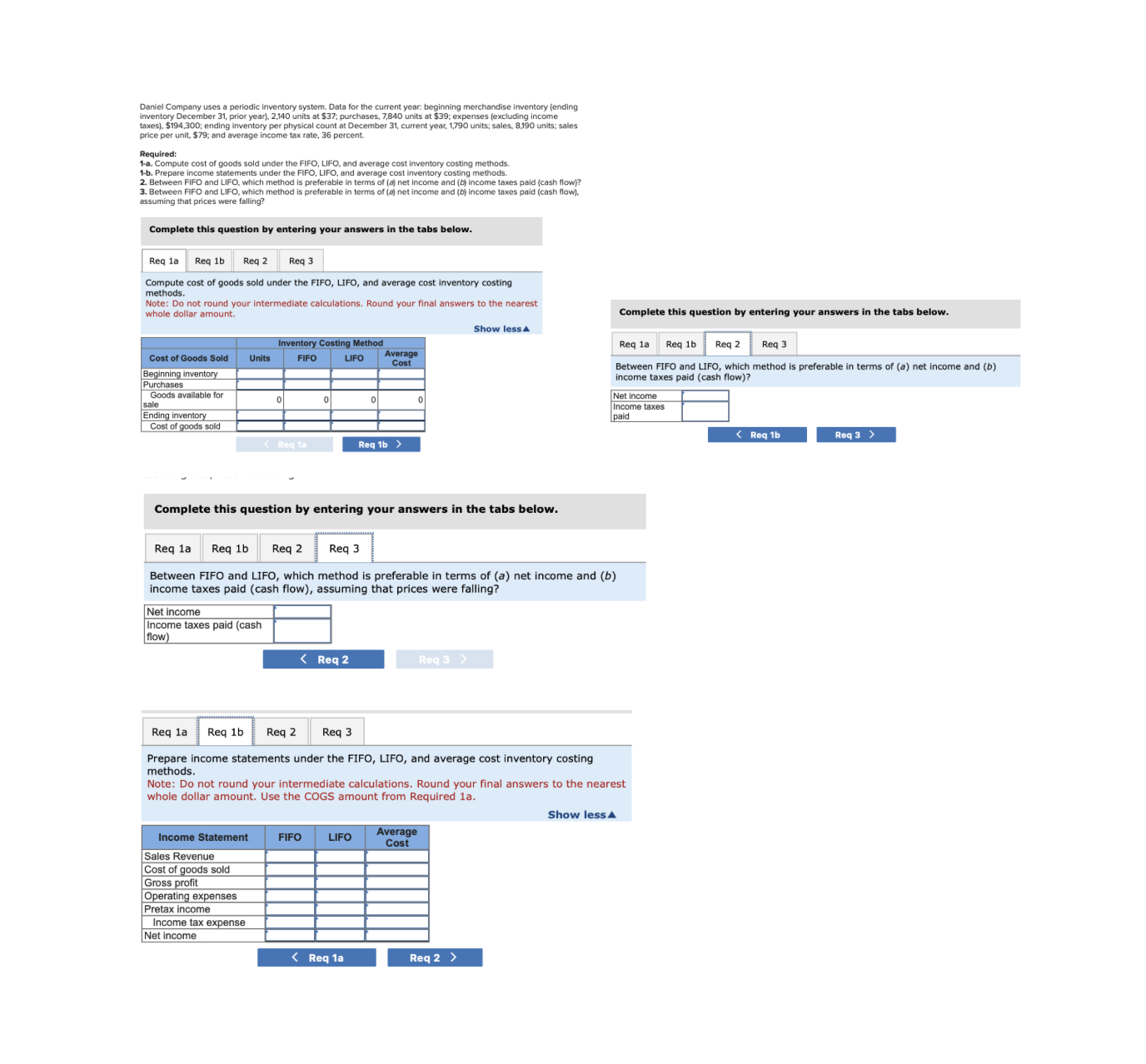 Solved Daniel Company uses a periodic inventory system. Data | Chegg.com