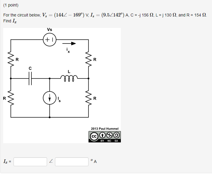 Solved For the circuit below, | Chegg.com