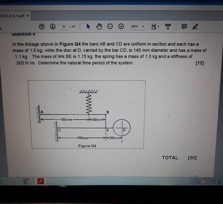 Solved 2020_0_b-4.pdf * © 11/24 m O 100% Question 4 In the | Chegg.com