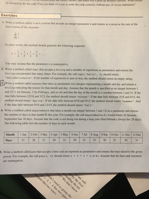 Solved Solve Exercise #3 using java and jgrasp. Make sure | Chegg.com