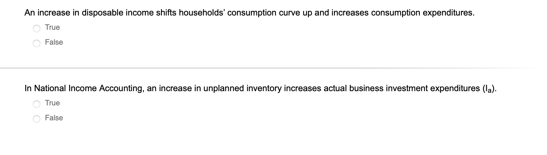 Solved An increase in disposable income shifts households' | Chegg.com