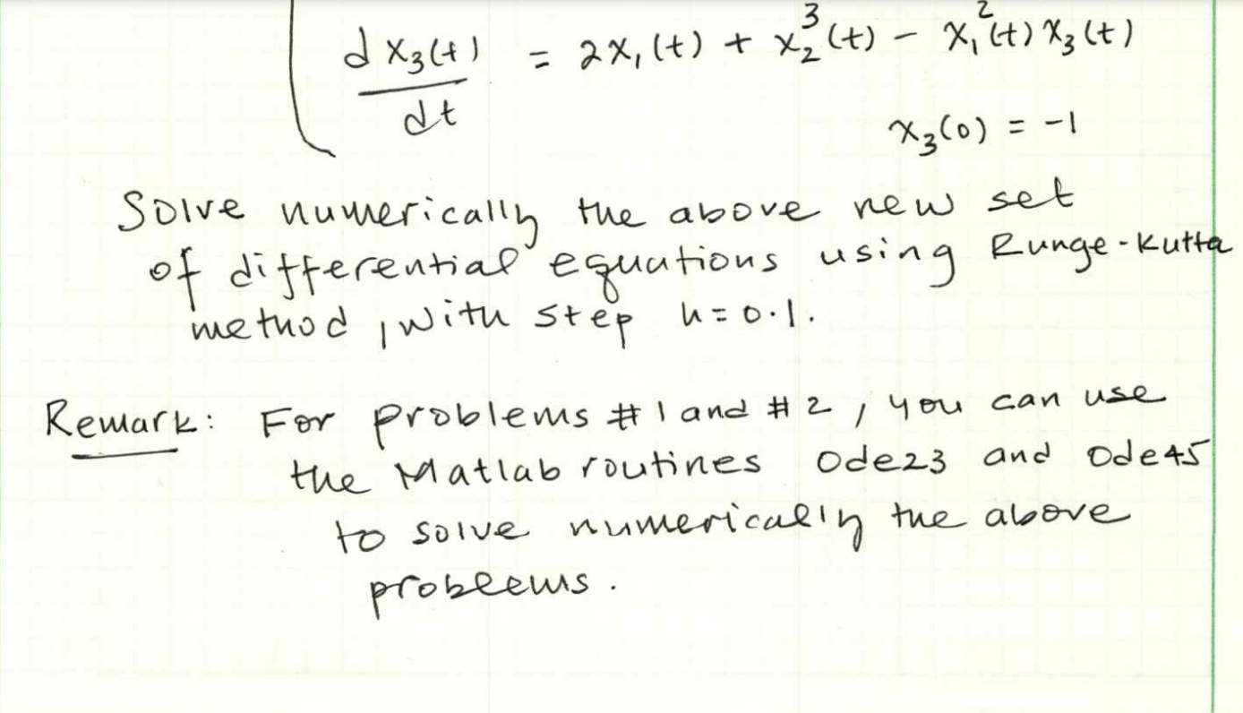 problem #2 : , with Consider the following nonlinear | Chegg.com