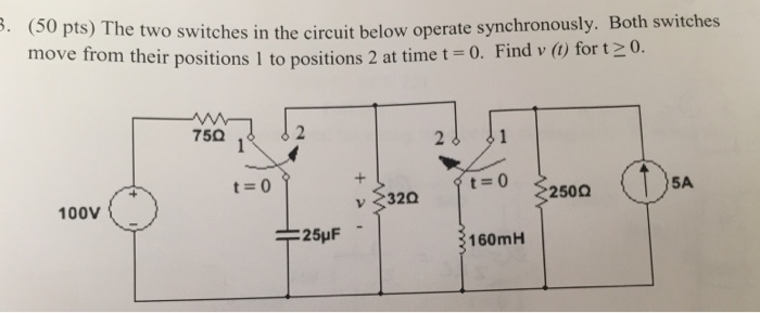 Solved o switches in the circuit below operate | Chegg.com