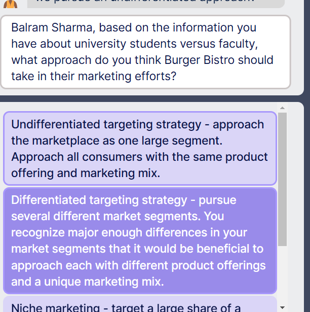 Solved Undifferentiated targeting strategy - ﻿approach the | Chegg.com