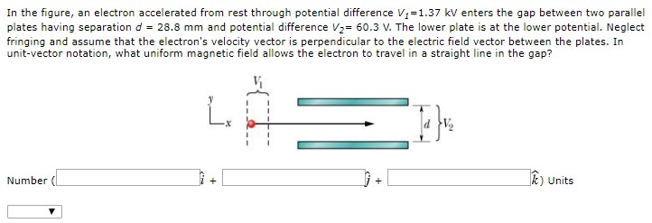Solved In The Figure An Electron Accelerated From Rest