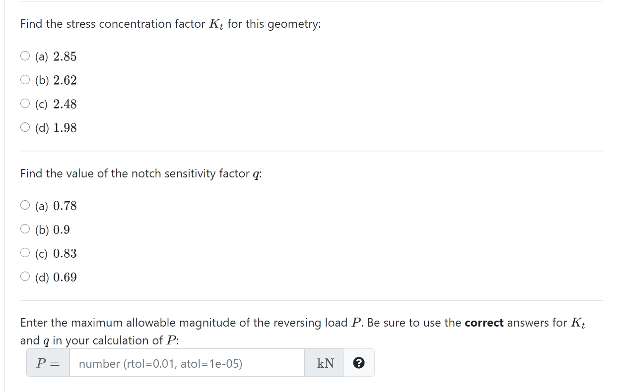 Solved A notched steel bar is to be subjected to a fully | Chegg.com