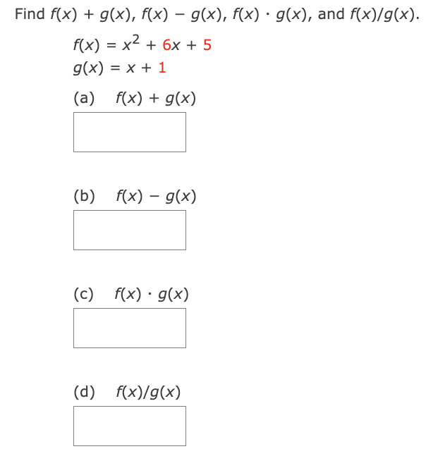 [Solved]: nd ( f(x)+g(x), f(x)-g(x), f(x) cdot g(x) ),