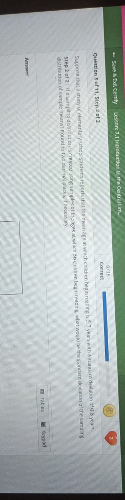 Solved - Save & Exit Certify Lesson: 7.1 Introduction to the | Chegg.com