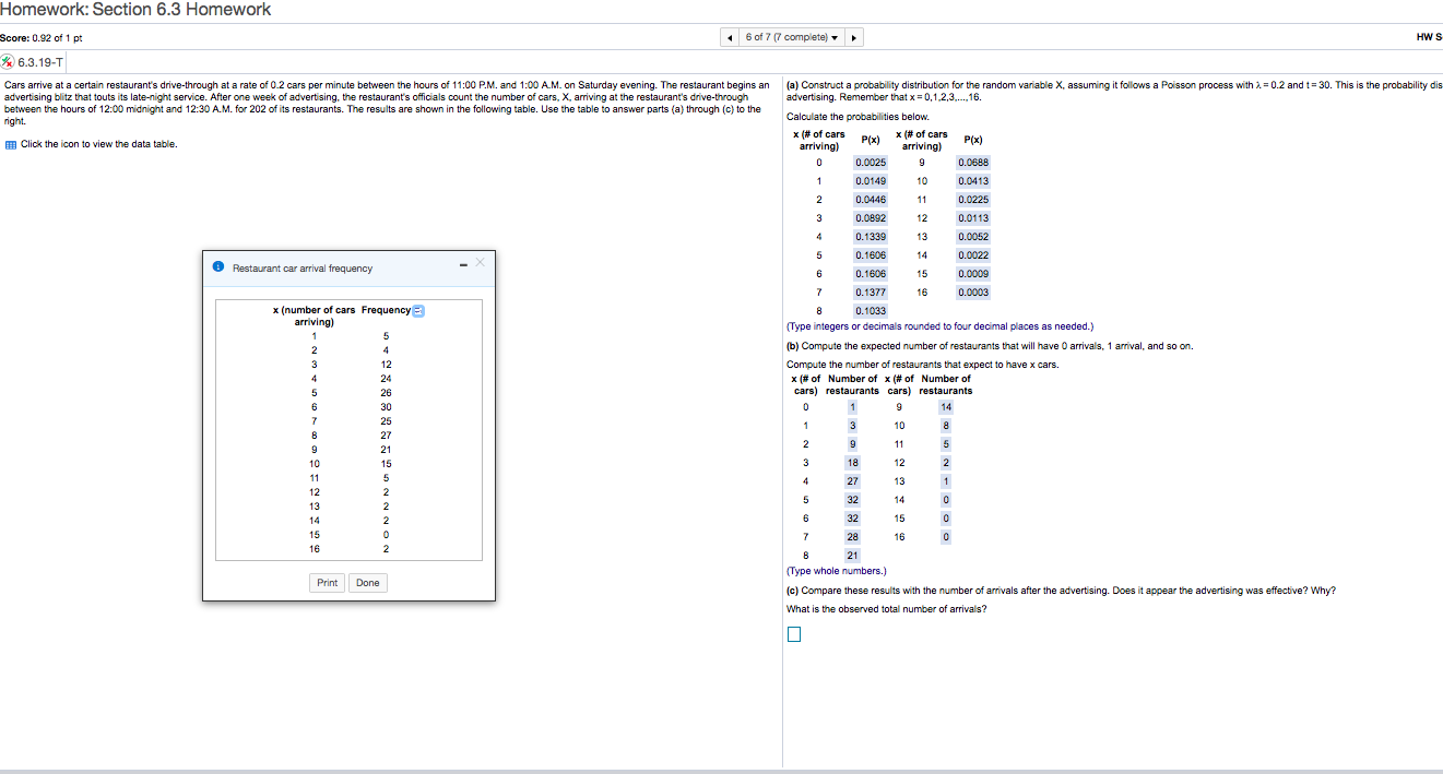 Solved Homework Section 6 3 Homework 0 0225 Score 0 92 Of