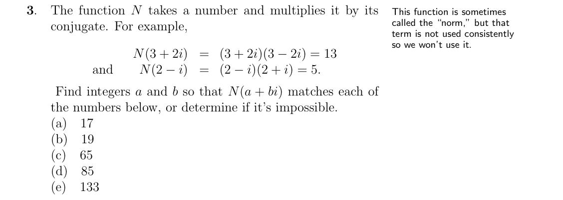 Solved 3. The function N takes a number and multiplies it by | Chegg.com