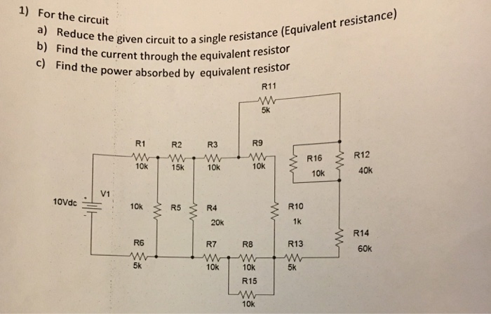 Solved For the circuit a) Reduce the given circuit to a | Chegg.com