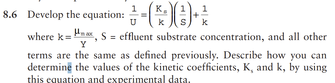 Solved .6 Develop the equation: U1=(kKs)(S1)+k1 where | Chegg.com