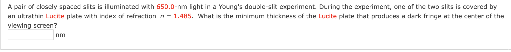 Solved A pair of closely spaced slits is illuminated with | Chegg.com