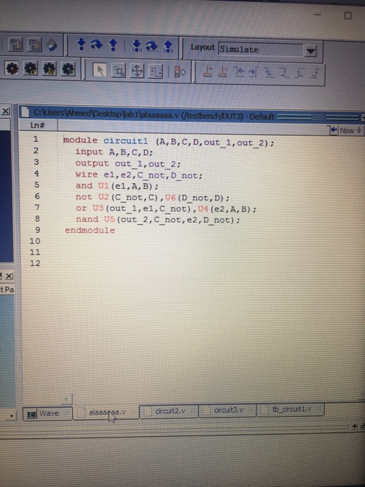 Solved 7. Experimental work: a. Design a code in Verilog HDL | Chegg.com