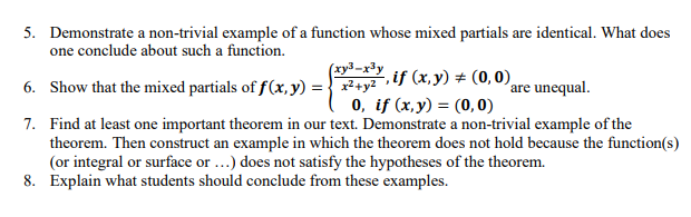 Solved 5. Demonstrate a non-trivial example of a function | Chegg.com