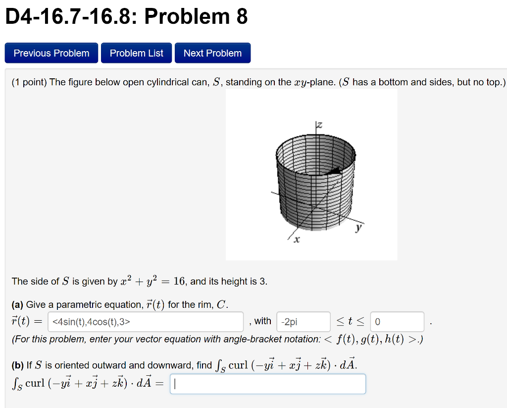 Solved D4-16.7-16.8: Problem 8 Previous Problem Problem List | Chegg.com