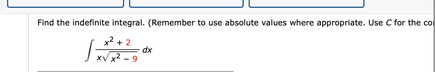 Solved Find the indefinite integral. (Remember to use | Chegg.com