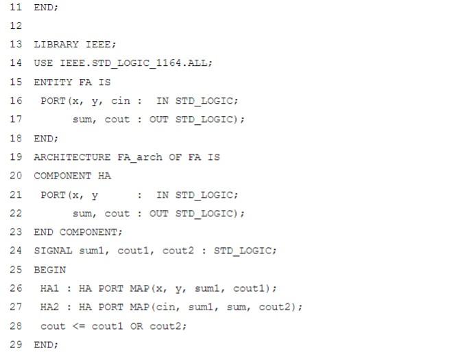 Solved \( \begin{array}{ll}1 & \text { LIBRARY IEEE; } \\ 2 | Chegg.com