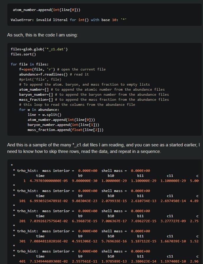 Solved I have a Python script that reads large data files | Chegg.com