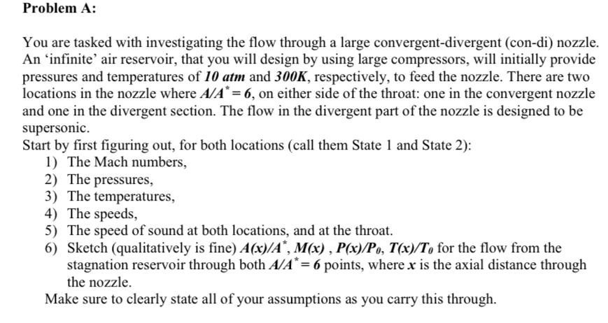 Solved Problem A:You are tasked with investigating the flow | Chegg.com