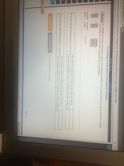 Solved A pi bond arises from "sideways" overlap of two | Chegg.com