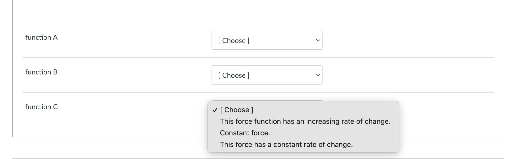 Solved Three force functions are graphed here. Each function | Chegg.com