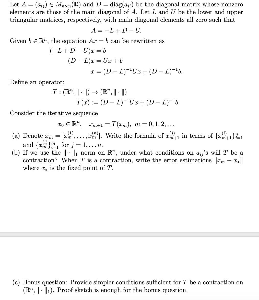 Solved # Functional Analysis and Numerical Linear | Chegg.com