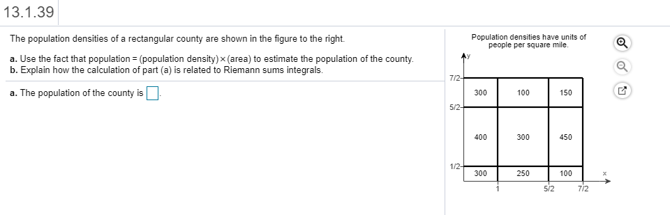 Solved 13.1.39 The population densities of a rectangular | Chegg.com