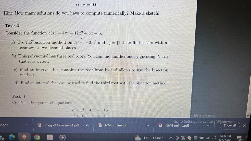 Solved cosx=0.6 Hint: How many solutions do you have to | Chegg.com