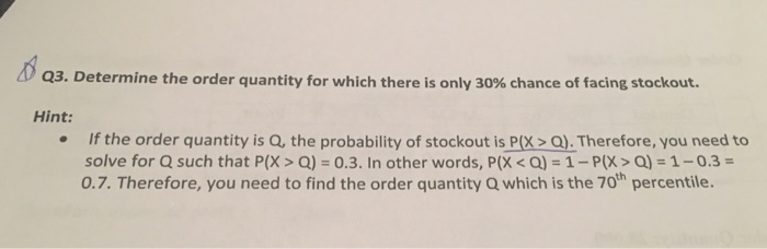 Solved Q2: Compute the probabilities of stockout for the | Chegg.com