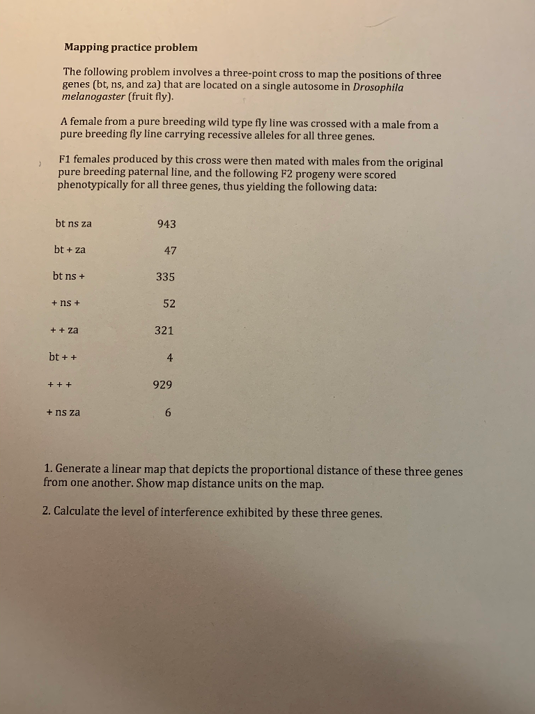 Solved Mapping practice problem The following problem | Chegg.com