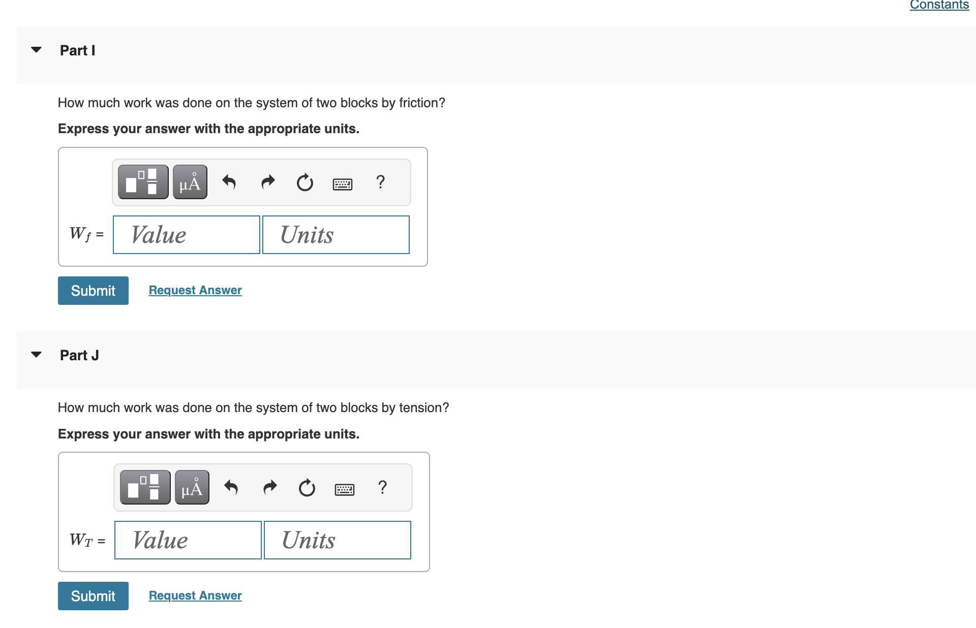 Solved Consider the system of two blocks shown in (Figure | Chegg.com