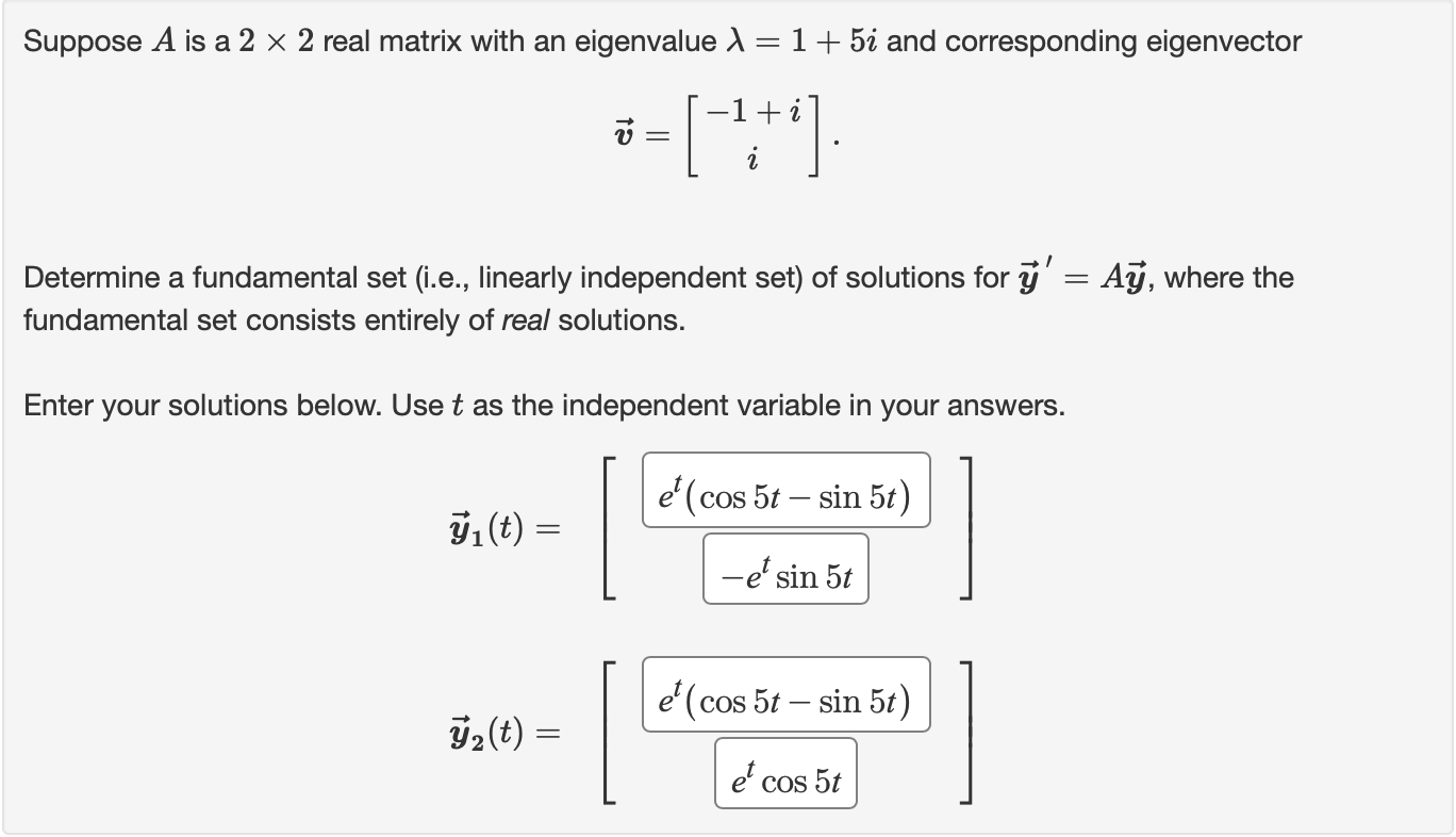 Solved Suppose A is a 2 x 2 real matrix with an eigenvalue 1 | Chegg.com