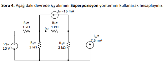 Solved Calculate the iR3 current using the Superposition | Chegg.com