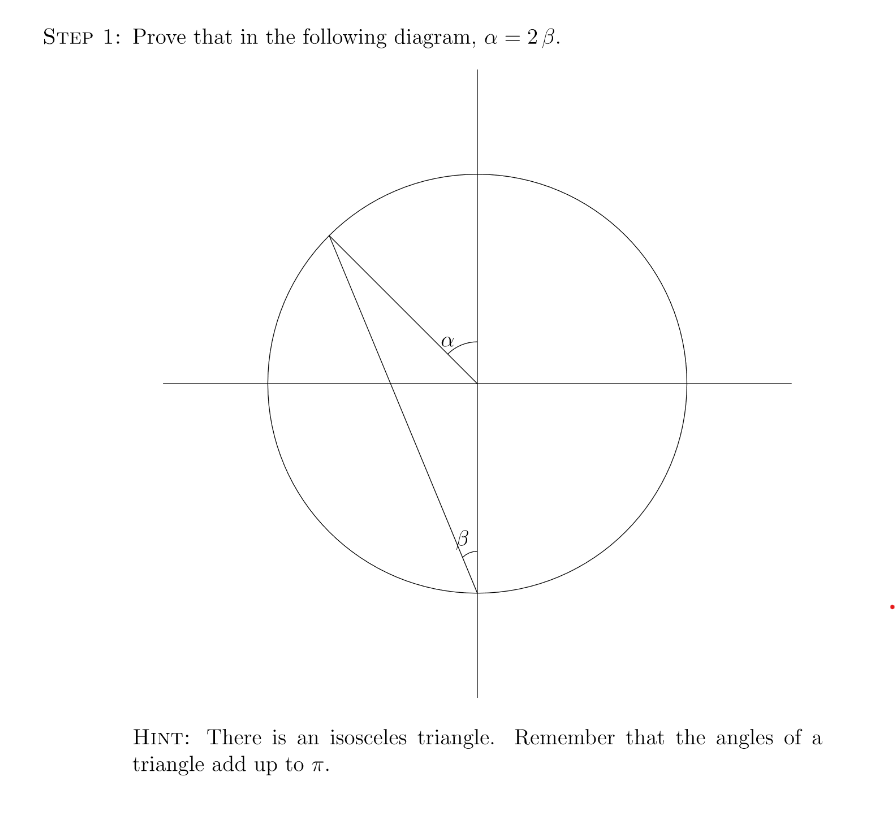 Solved STEP 1: Prove that in the following diagram, | Chegg.com