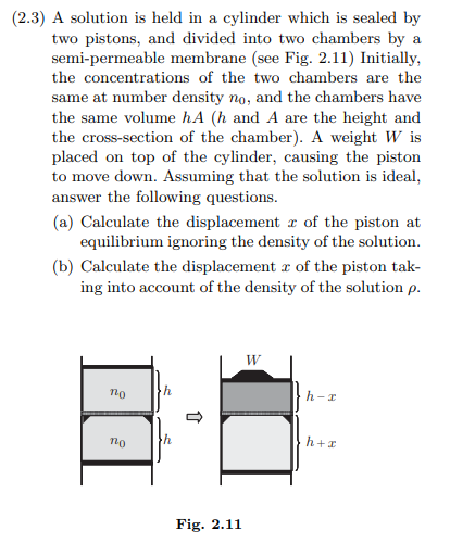 Solved This problem is from the book “Soft Matter Physics” | Chegg.com
