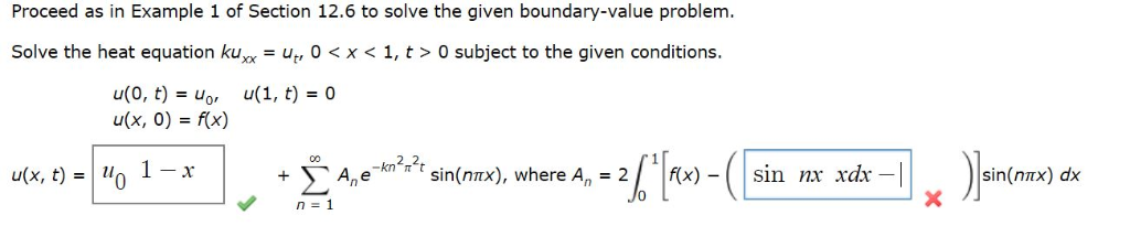 Solved Proceed as in Example 1 of Section 12.6 to solve the | Chegg.com