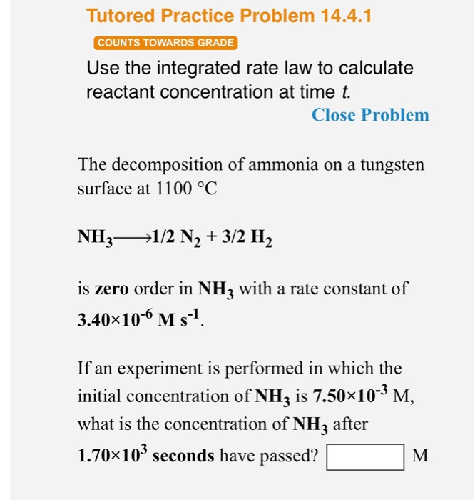 Solved Tutored Practice Problem 14 4 1 Counts Towards Grade