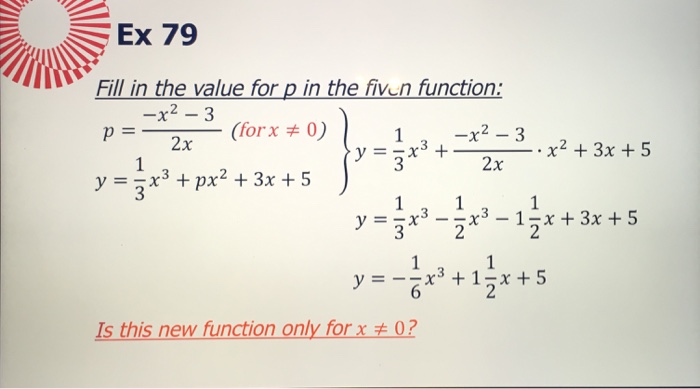 Solved I have problems with the x not equal to x. See red | Chegg.com